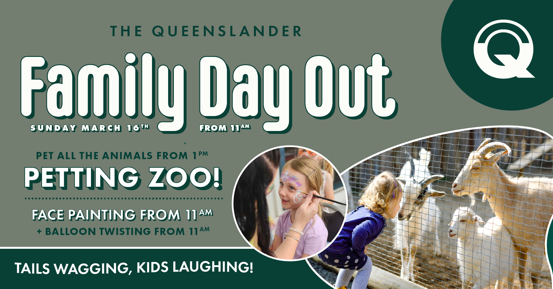 FAMILY DAY OUT - PETTING ZOO - The Queenslander Tavern - Pub ...